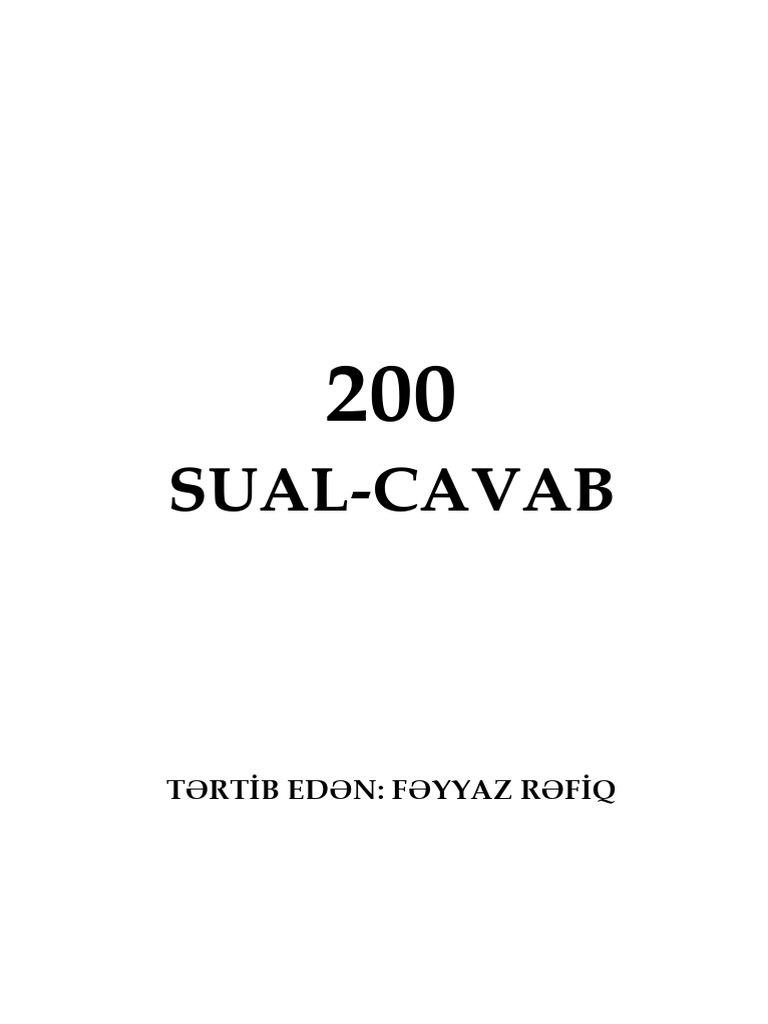 200-sual-cavab | PDF