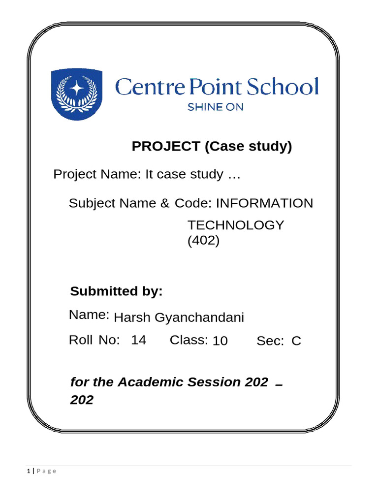 Harsh Class X C Project File | PDF | Databases | Table (Database)