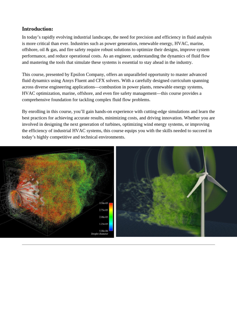 Ansys CFD Analysis Professional Course (Epsilon-e) | PDF | Simulation | Combustion