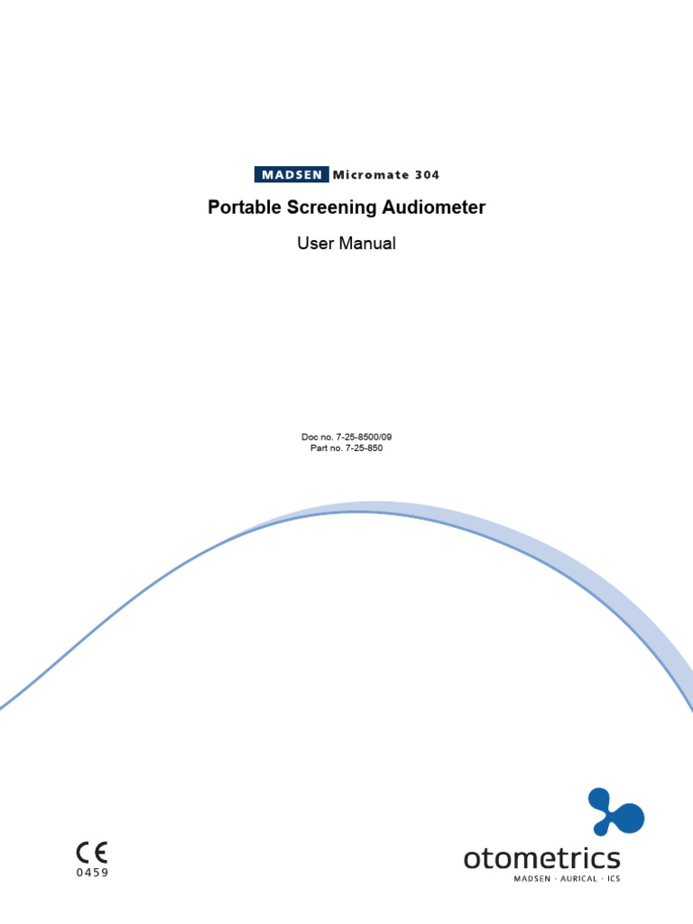 Micromate User Manual 10 7-25-8500 09 | PDF | Headphones | Hearing