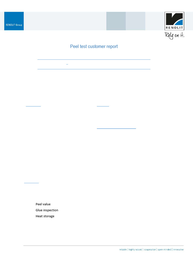 Encraft 9022 Encraft FX Peel Test Costumer Report | PDF | Poly(Methyl ...