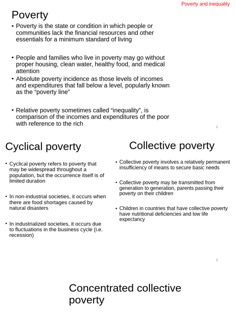 2 Poverty and Inequality[1] | PDF | Poverty | Poverty & Homelessness