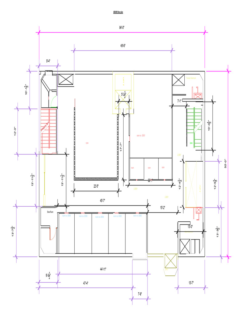 UB2050 Basic Floor Plan-Model 1 | PDF | Room | Interior Design