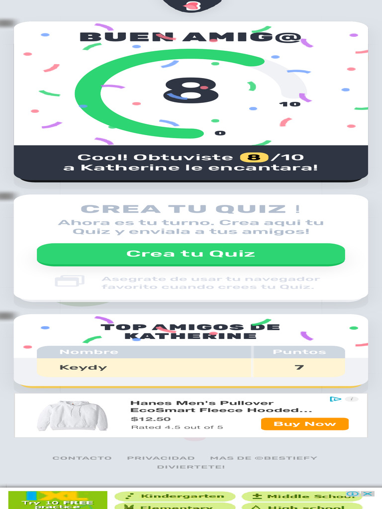 Beat This Quiz & Prove You'Re A Real Friend - Bestiefy | PDF