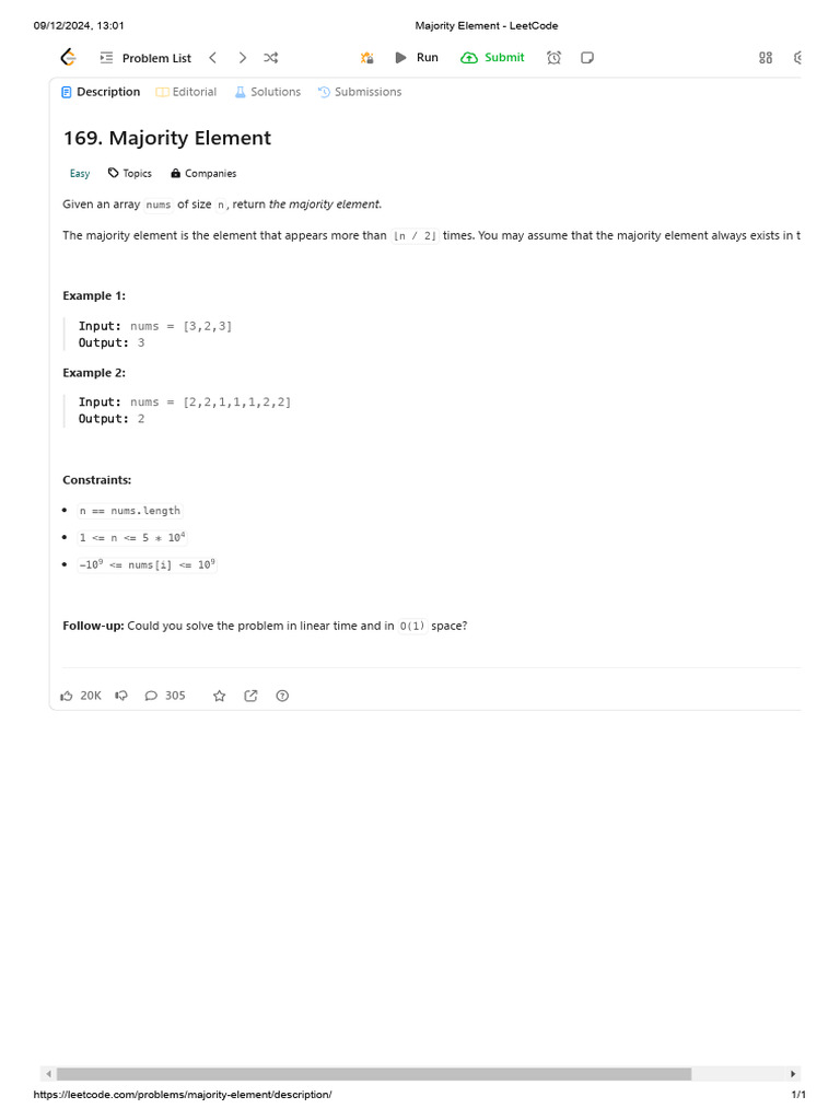 D1-P4-Majority Element | PDF