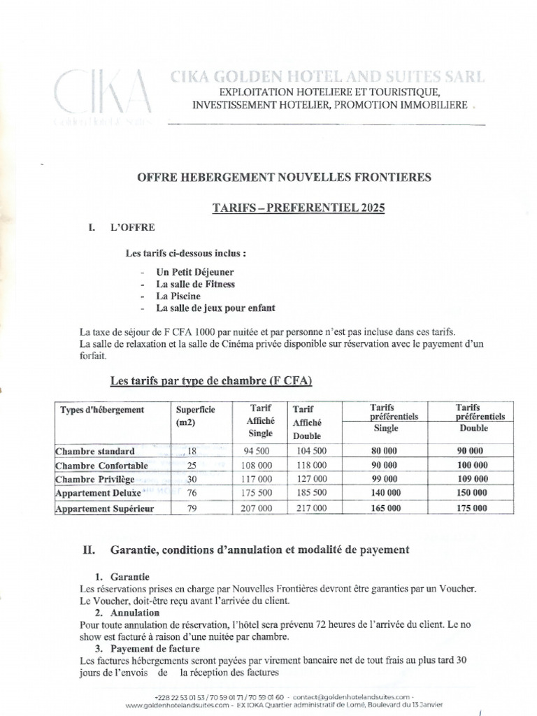 Cika Hotel and Suites 2025 | PDF