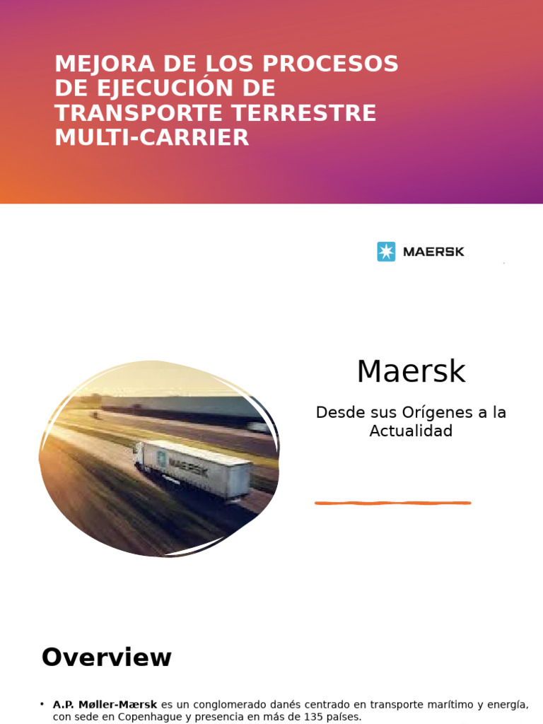 Proyecto Maersk | PDF | Logística | Business