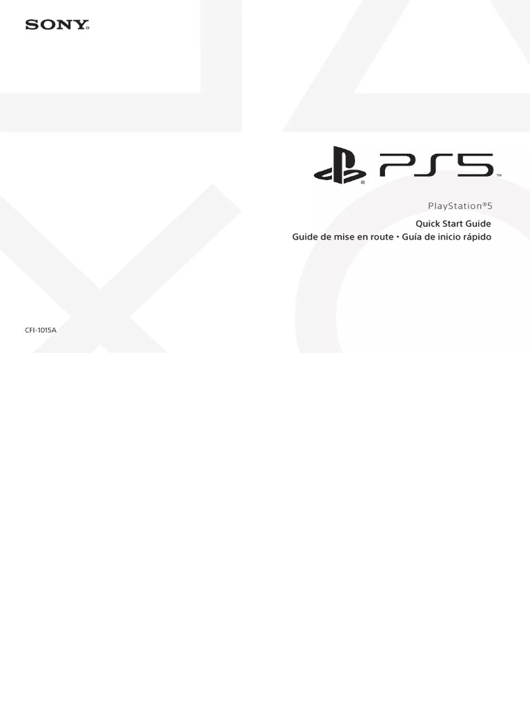 Manual de Usuario Sony PS5 (Español - 40 Páginas) | PDF