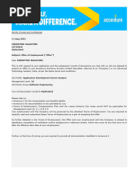 Accenture Offer Letter Sample | PDF