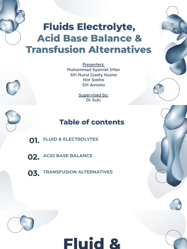 Fluid Management and Transfusion Alternatives | PDF | Blood Transfusion ...