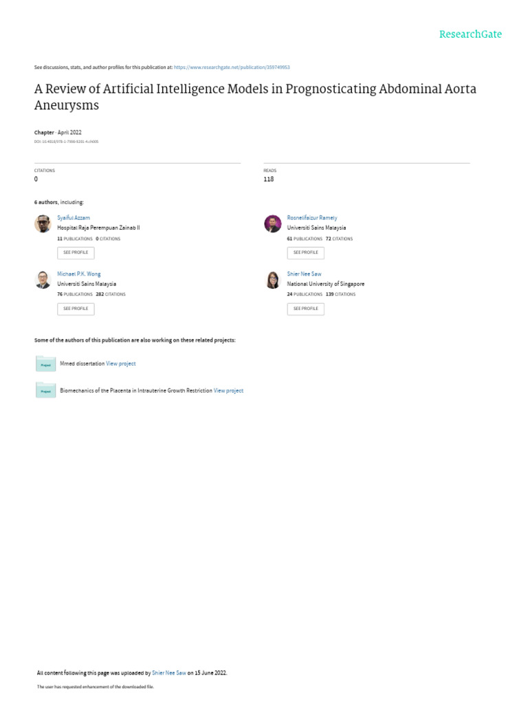 2022-Saw-A-Review-of-Artificial-Intelligence-Models-in-Prognosticating-Abdominal-Aorta-Aneurysms ...