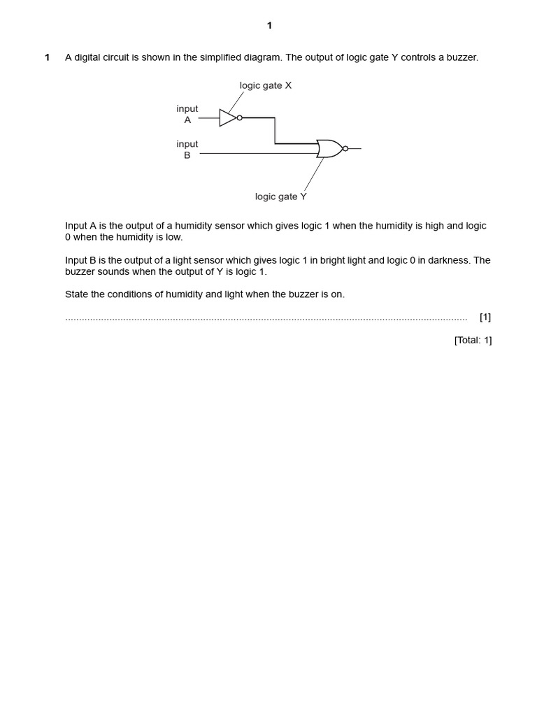 0625 Digital Electronics (Supplement Only) - P4 - QP | PDF | Logic Gate | Electronic Circuits
