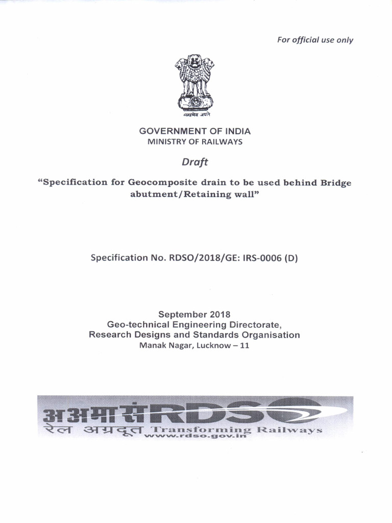 RDSO Geocomposite | PDF