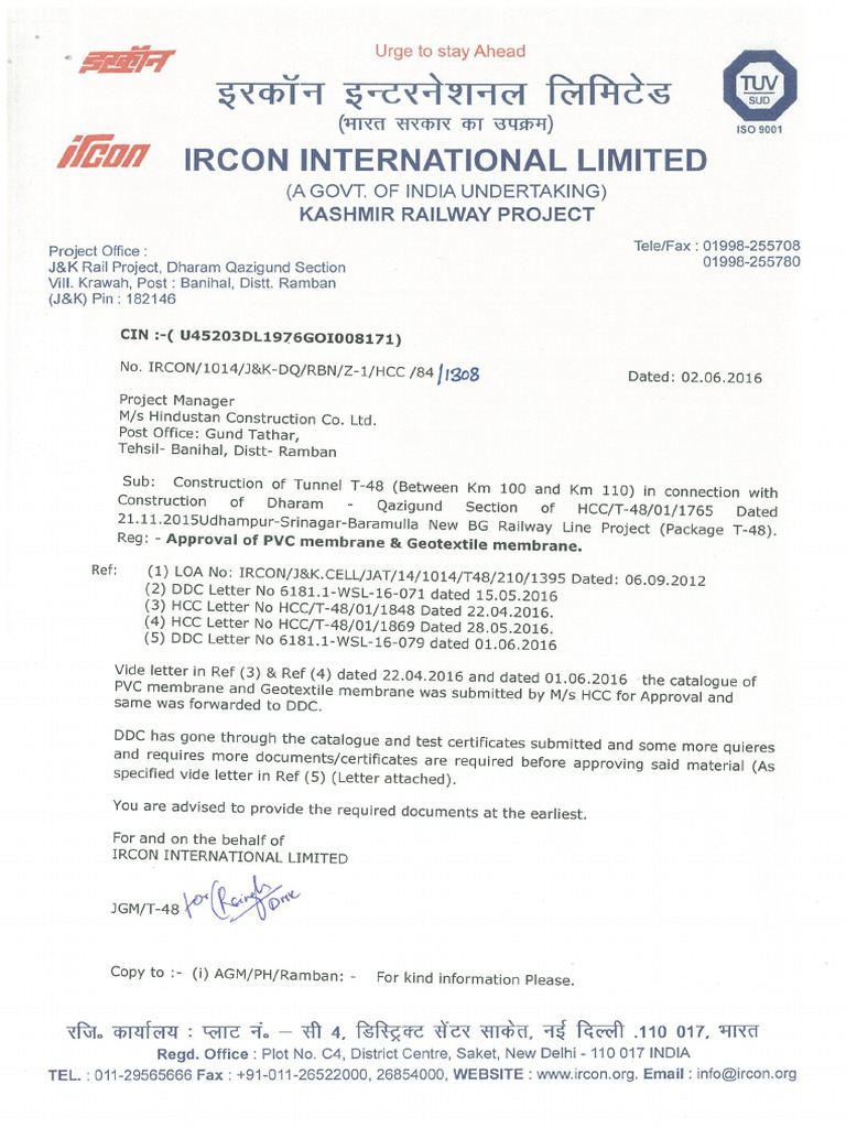IRCON | PDF