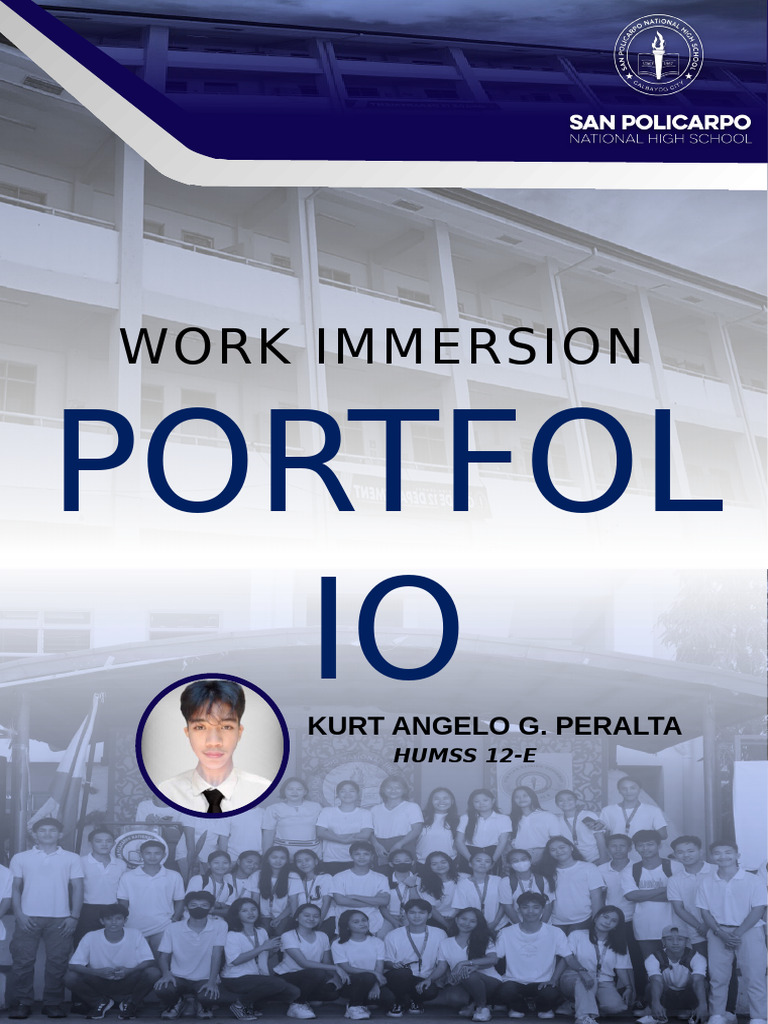 HUMSS 12-E Work Immersion Portfolio | PDF | Learning | Behavior ...