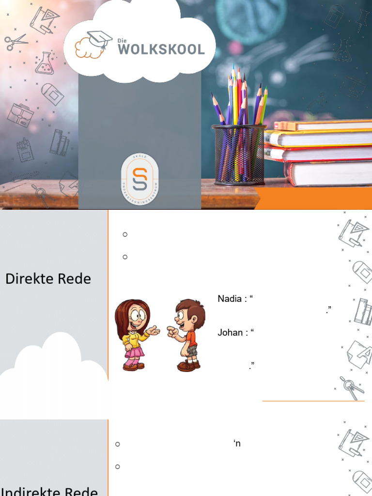 Direkte en Indirekte Rede - Powerpoint | PDF