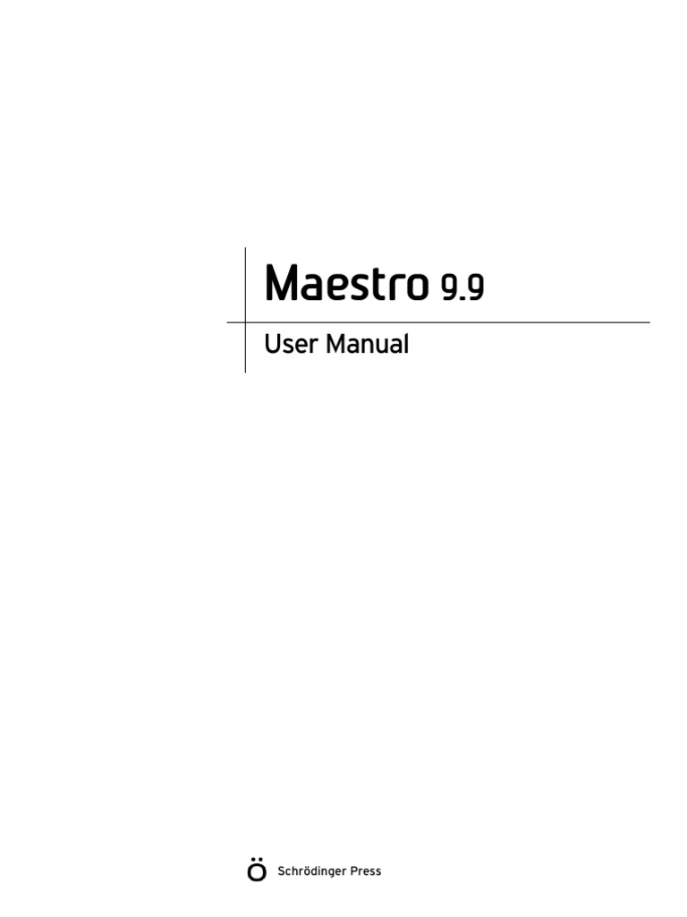 Maestro User Manual | PDF | Window (Computing) | Keyboard Shortcut