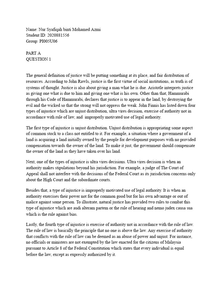 Final Assessment 034 | PDF | Freedom Of Speech | Rule Of Law