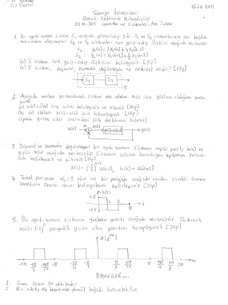Güz 2011 Vize Soruları | PDF