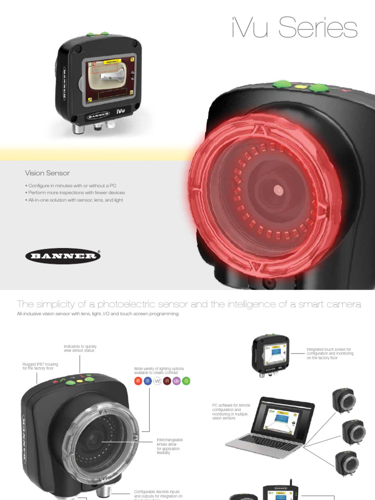 Banner Ivu Series 205332 | PDF | Barcode | Computing