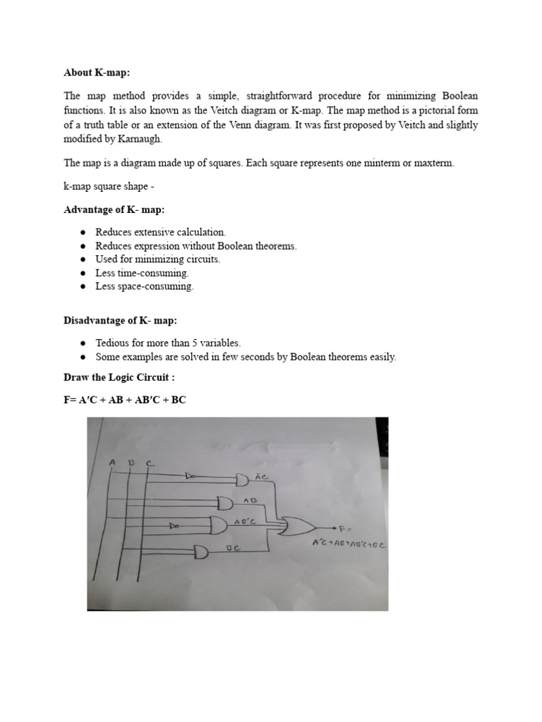 L11-L13(k-map) | PDF | Theoretical Computer Science | Mathematics