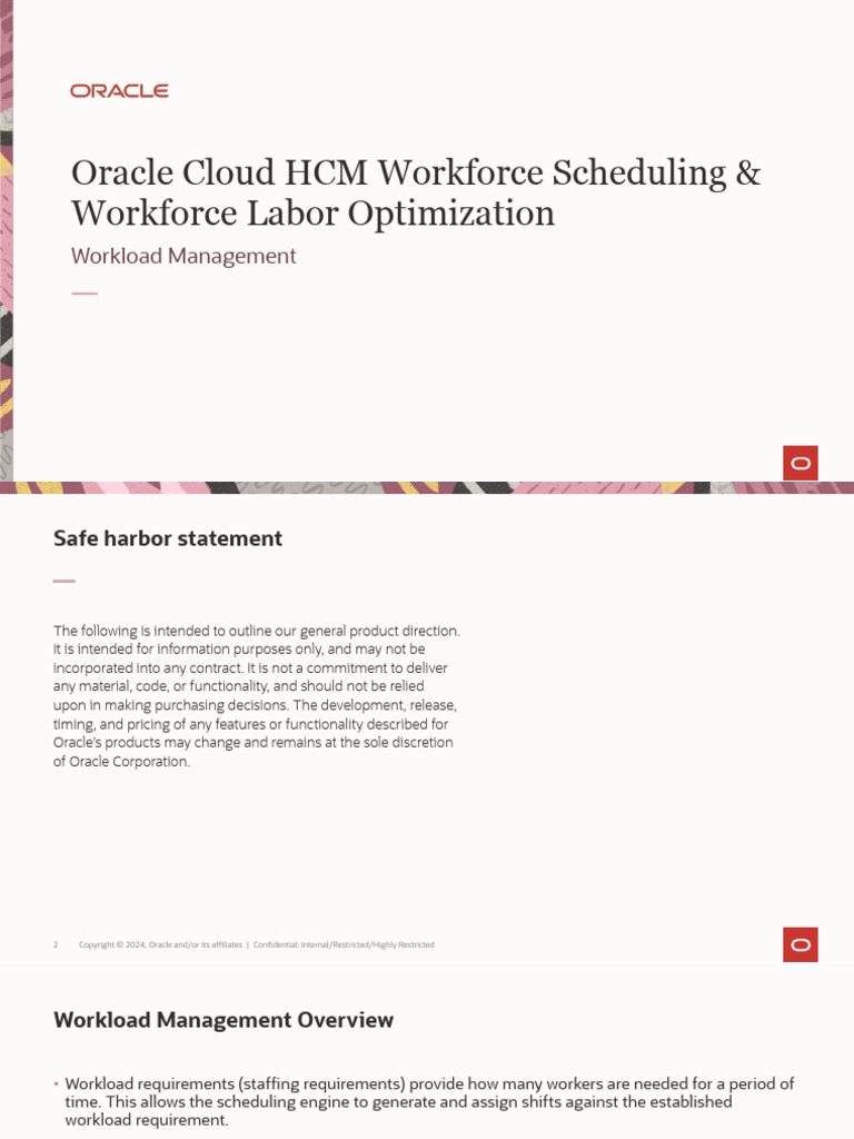 Feb24 Training Workload Management | PDF | Oracle Corporation | Computing