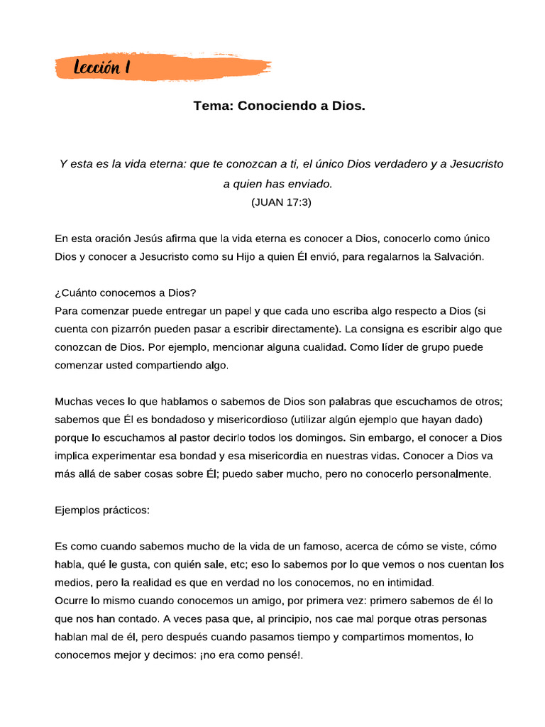 Conciendo A Dios | PDF