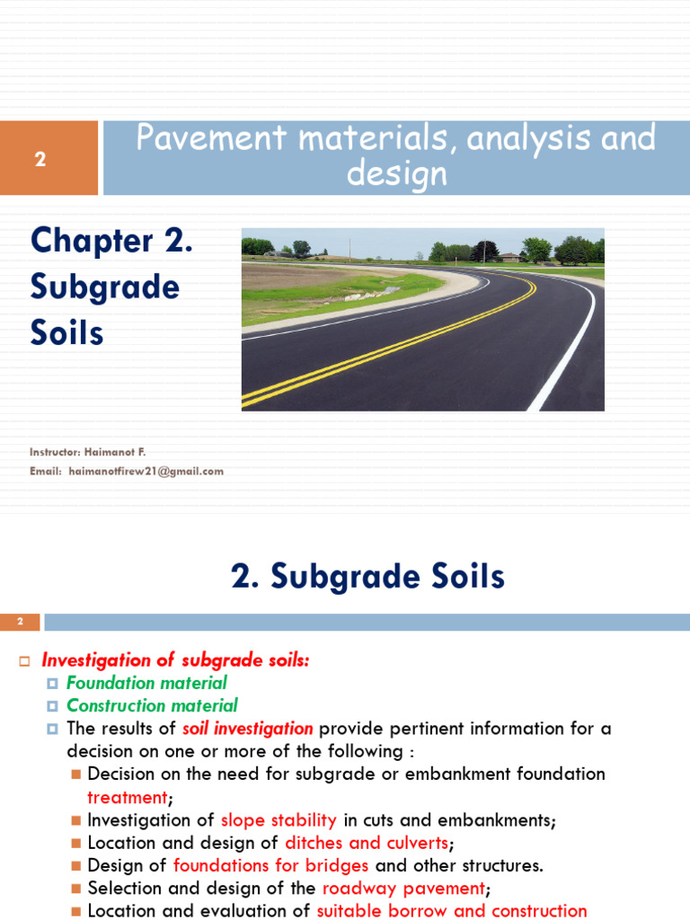 Chapter 2 - Subgrade Soils | PDF | Deformation (Engineering) | Young's Modulus