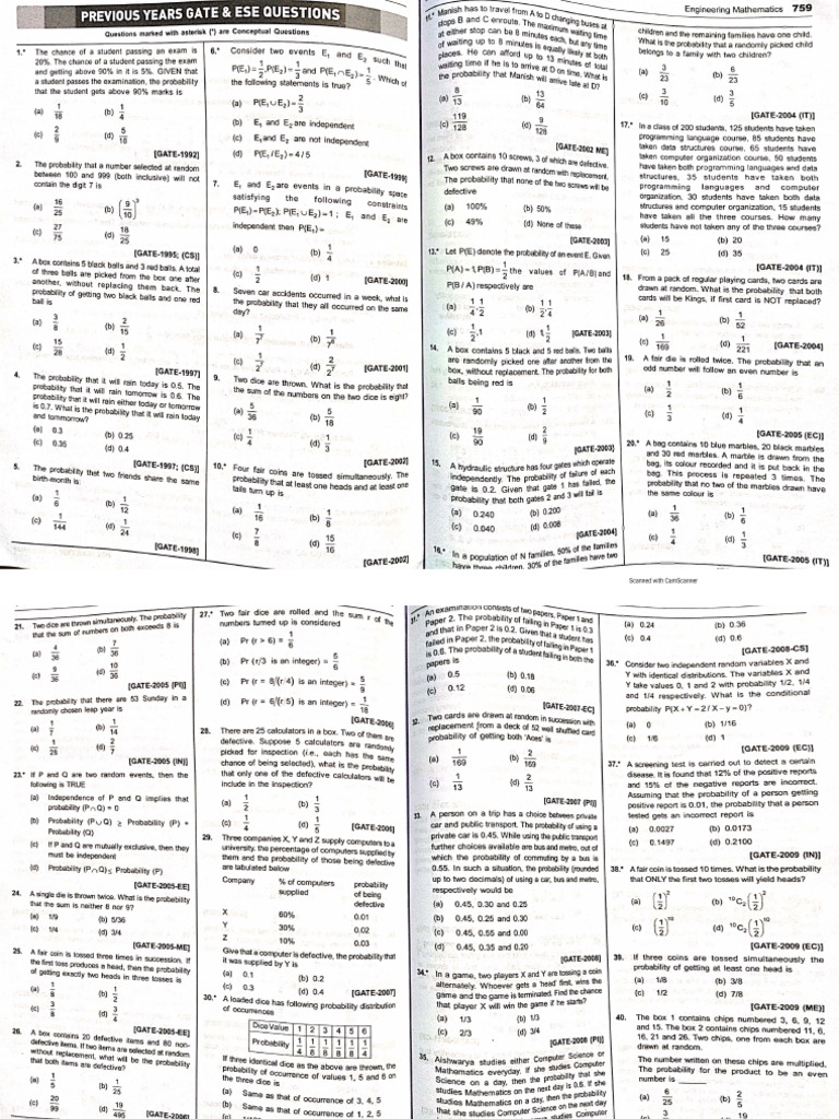 12. Probability basics | PDF