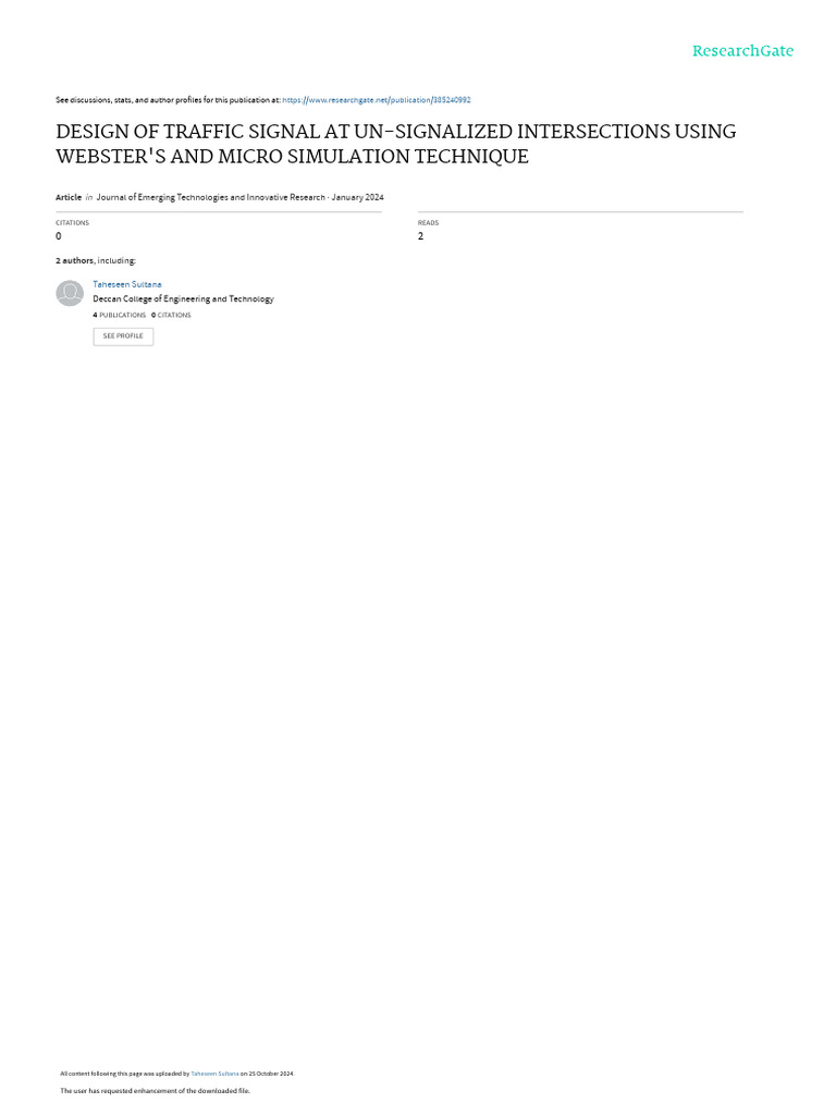 Traffic Signal Design | PDF | Traffic | Intersection (Road)