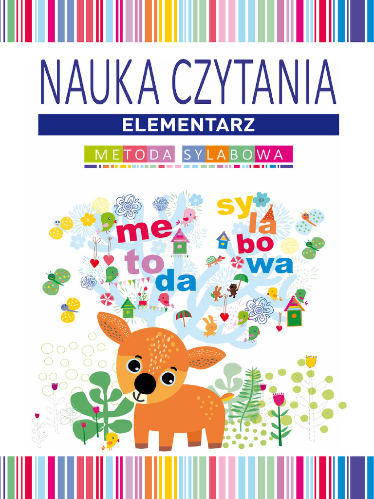 Nauka Czytania Elementarz Metoda Sylabowa | PDF