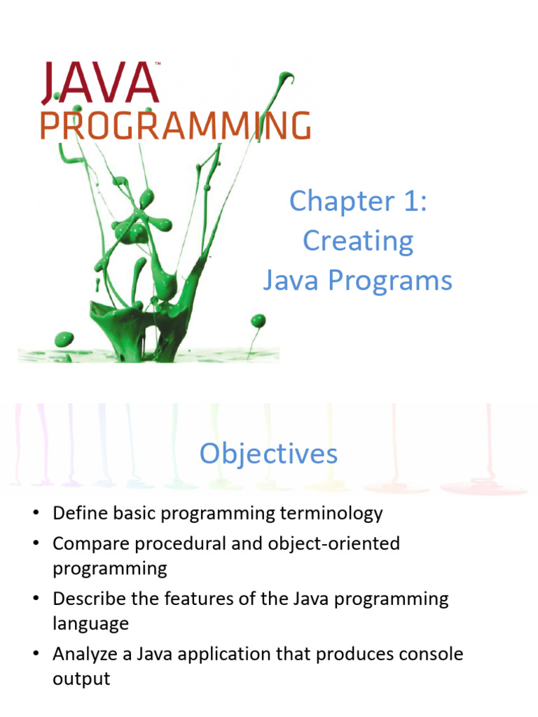 chapter 1 | PDF | Java (Programming Language) | Computer Programming