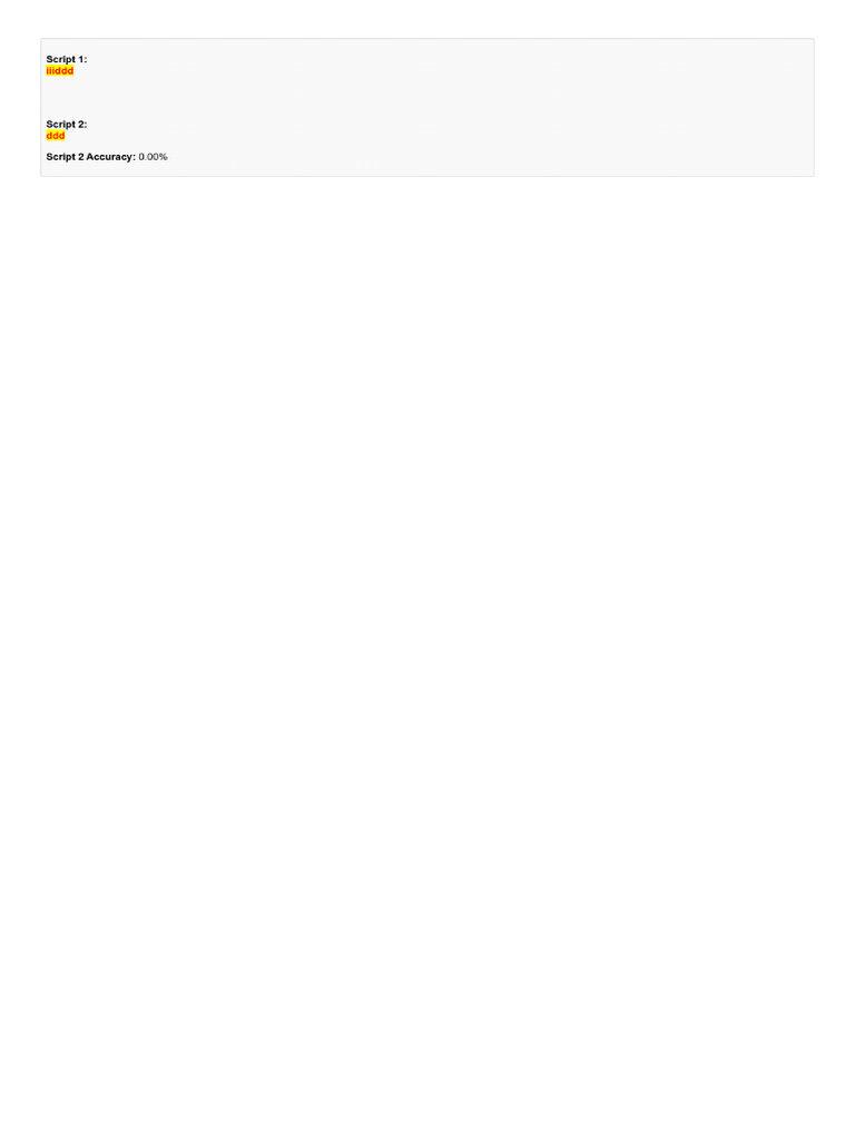 Comparison Report Pdf