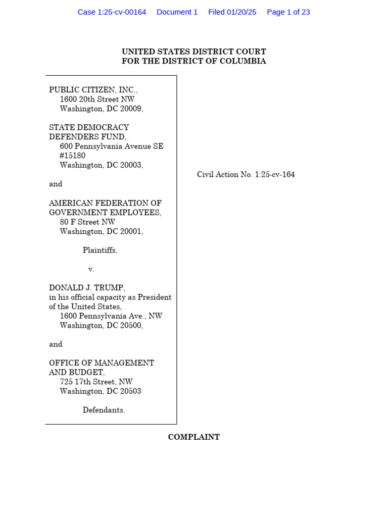 DOGE - Public Citizen | PDF | Administrative Procedure Act | American ...