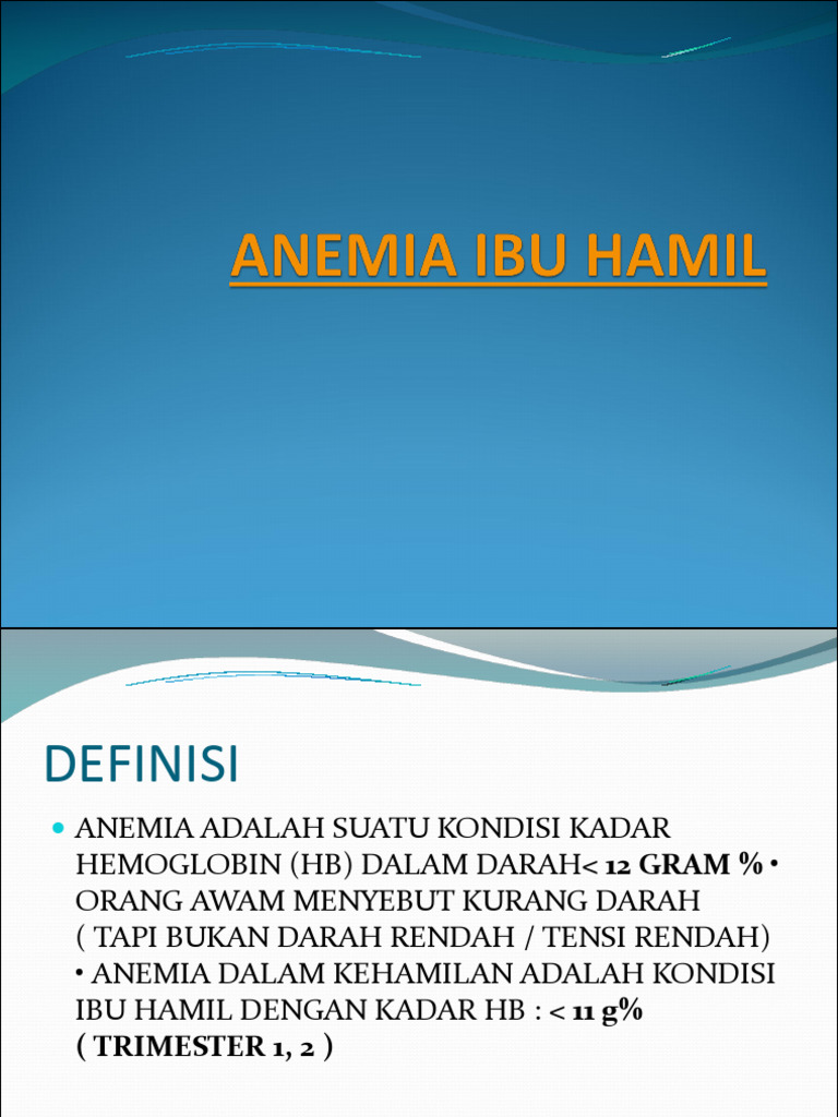 Anemia Ibu Hamil | PDF