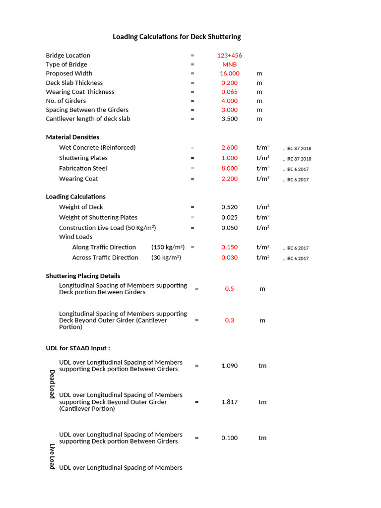 Bridge Deck Shuttering Guide | PDF | Building Engineering | Civil ...