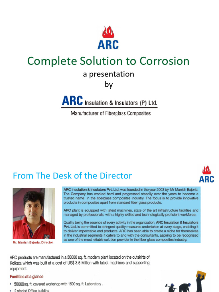 ARC Insulation & Insulators Pvt. Ltd. | PDF | Corrosion | Composite ...