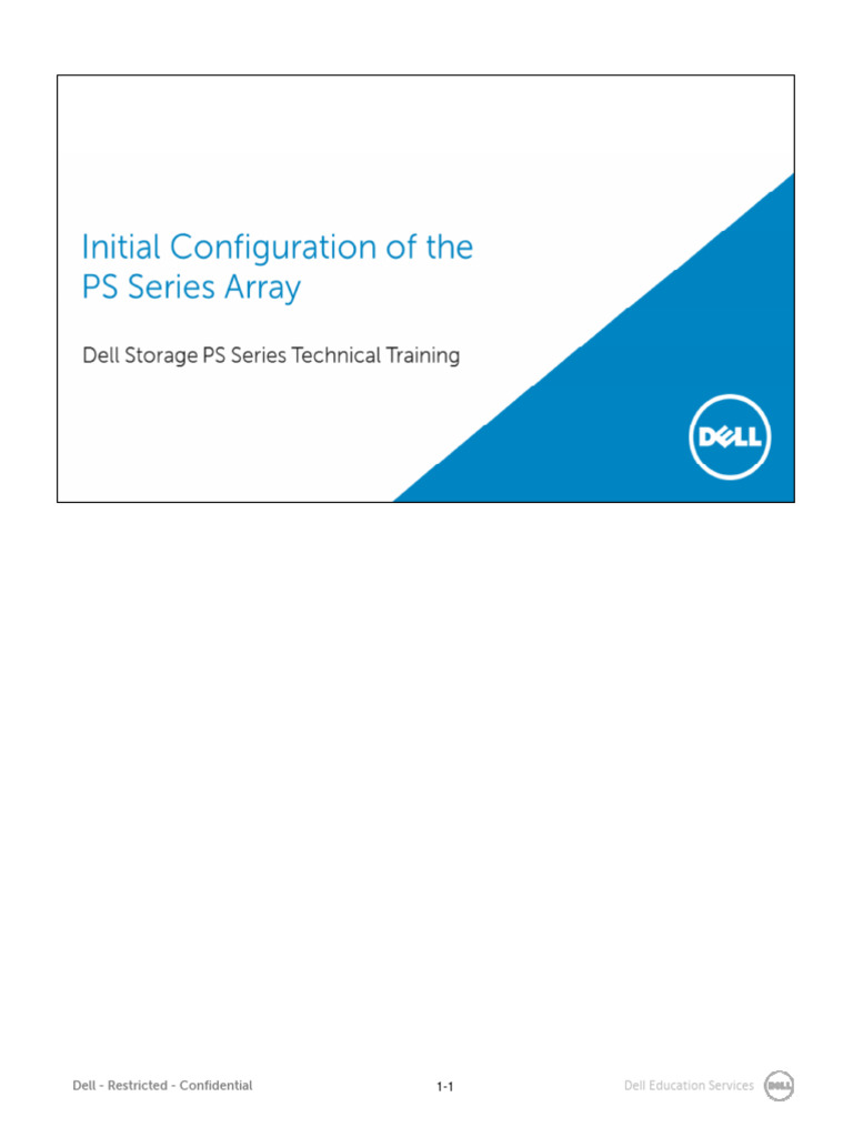 Day1-PS Series Installation Initial Config Setup | PDF | Command Line Interface | Software