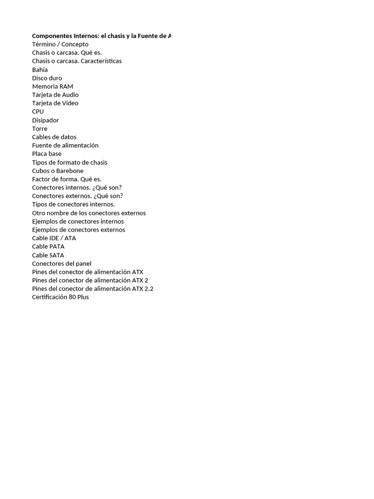 Conceptos Tema 3 | PDF