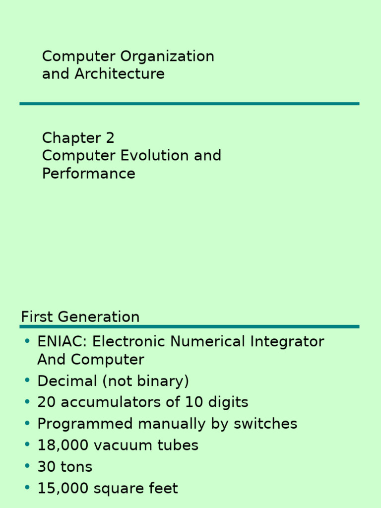 02_Computer Evolution and Performance | PDF | Integrated Circuit | Central Processing Unit