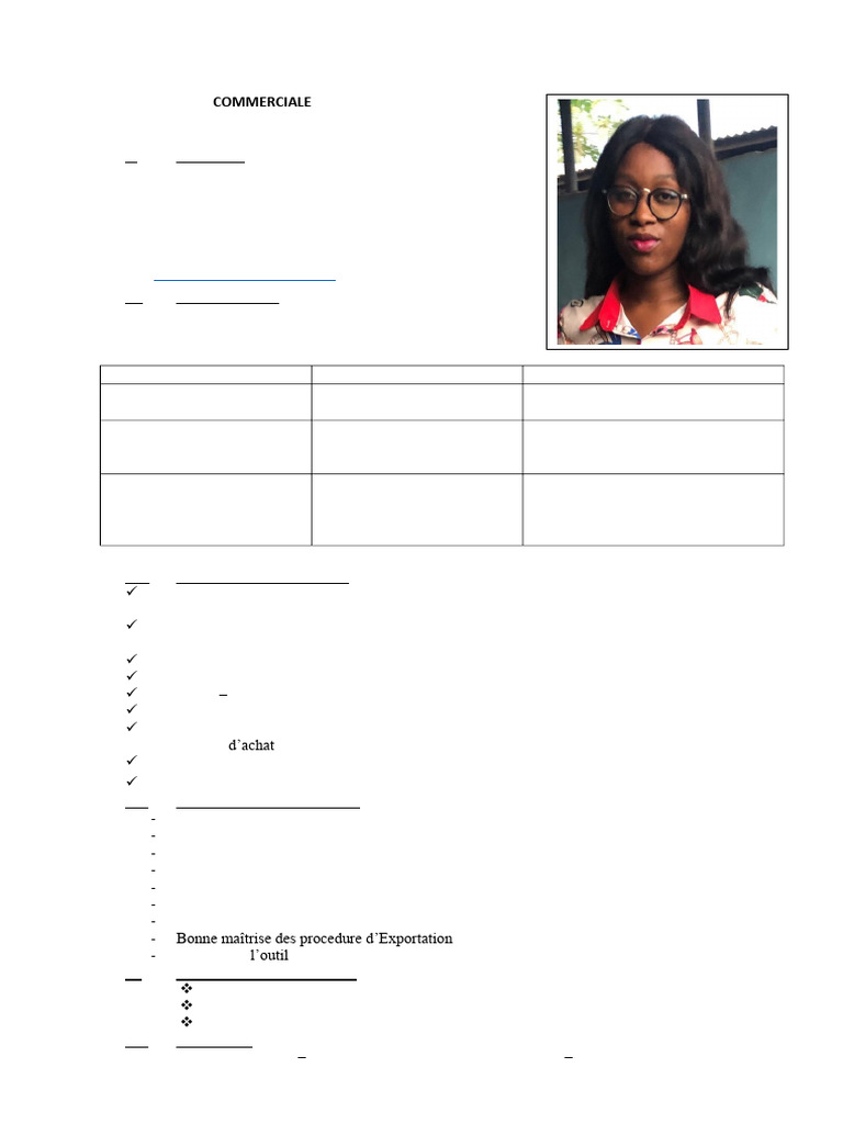 CV d'Alima Njoya : Marketing & Vente | PDF | Commercialisation ...