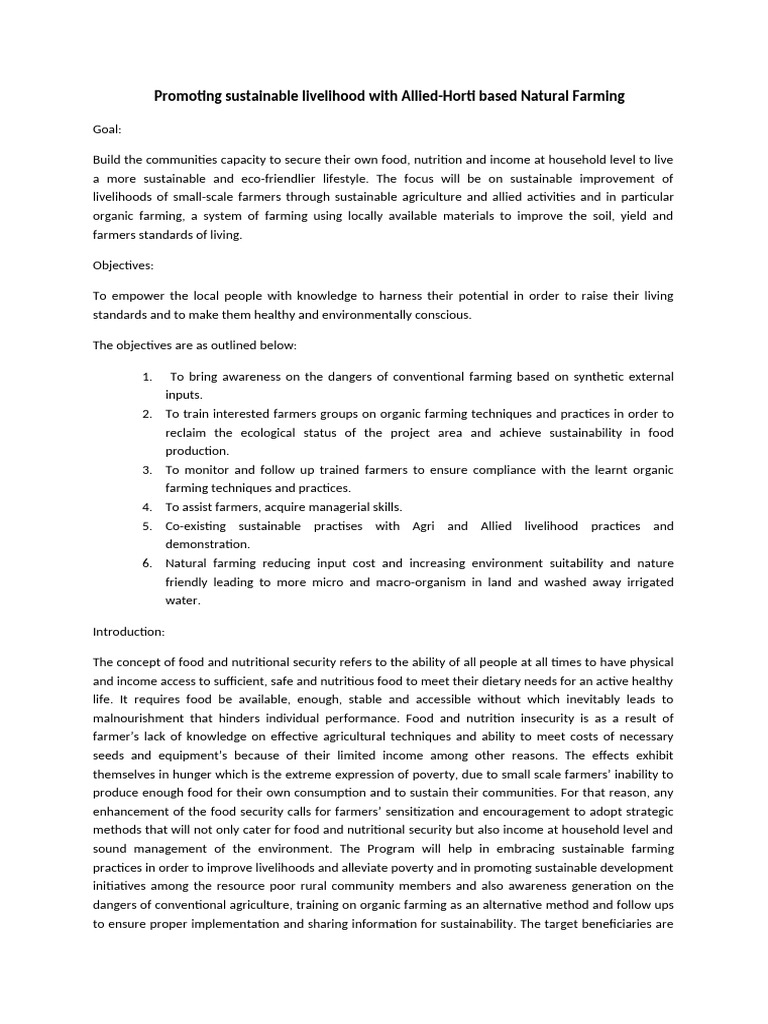 GPDP Activities and Process | PDF | Agriculture | Food Security