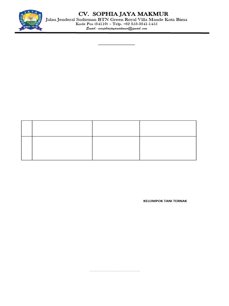 Surat Jalan CV - 3 | PDF