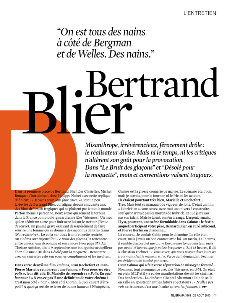 Bertrand Blier | PDF