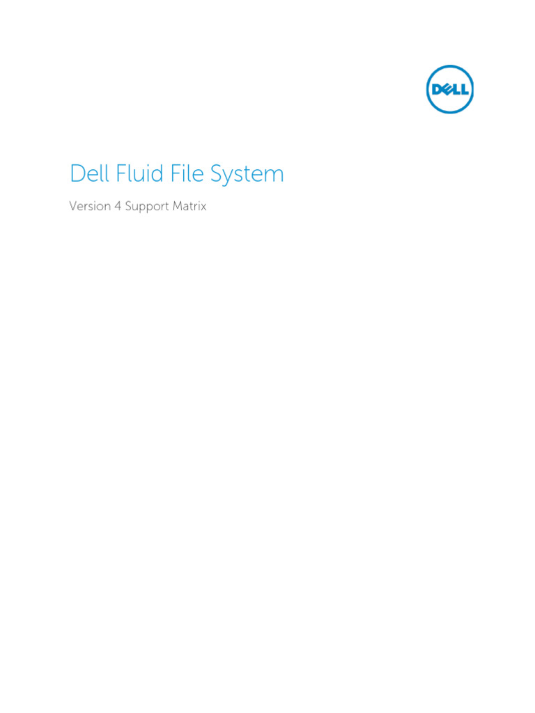 FluidFS v4 Support Matrix | PDF | Active Directory | Computer Architecture