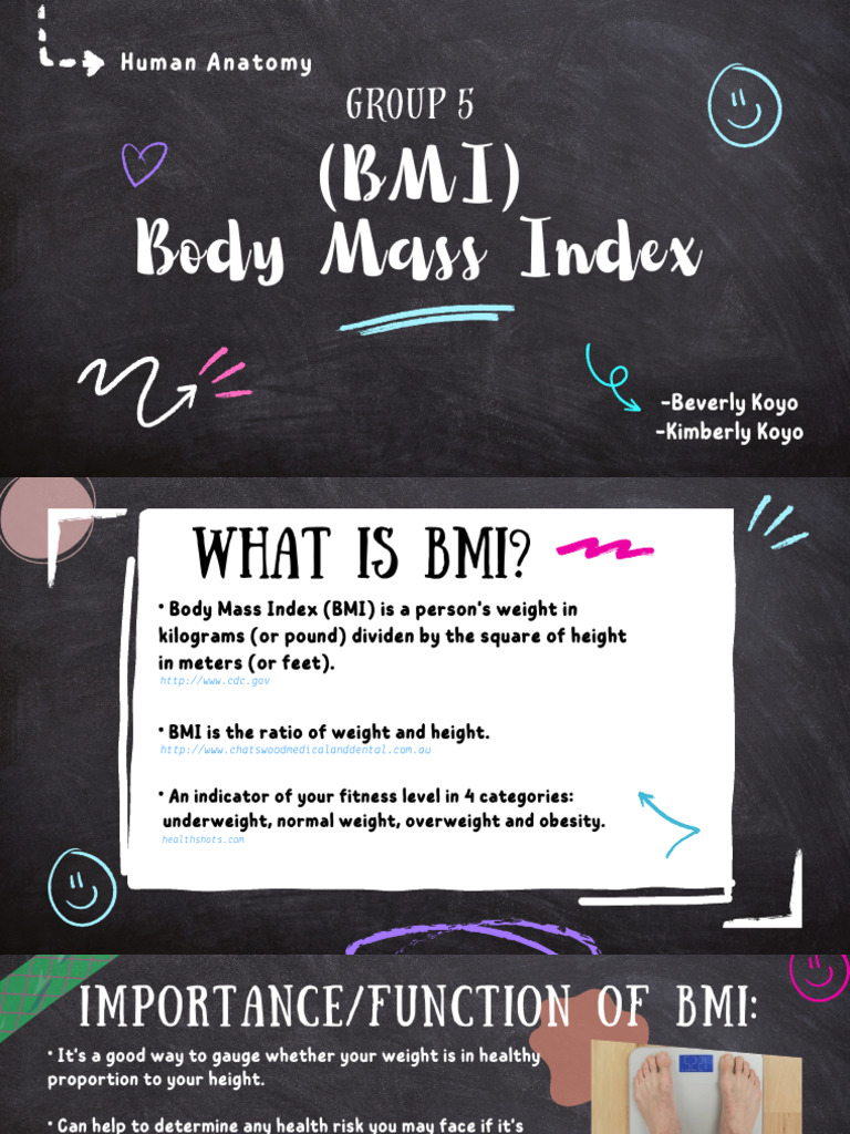 Body Mass Index Presentation Human Anatomy | PDF | Body Mass Index ...