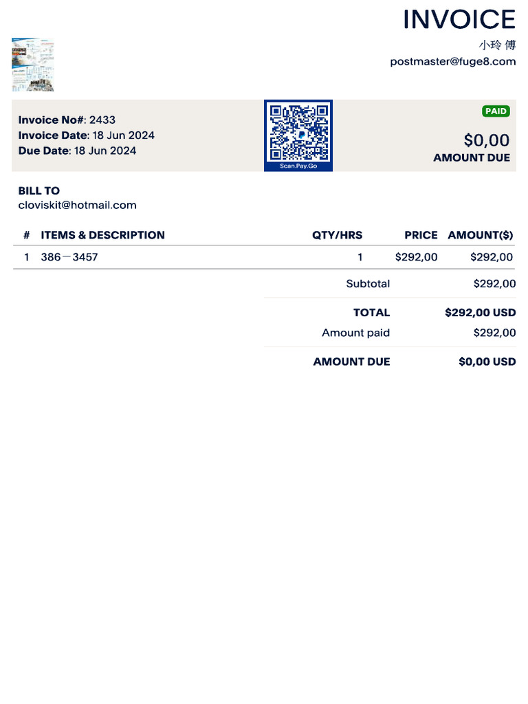 Invoice - 2433 | PDF