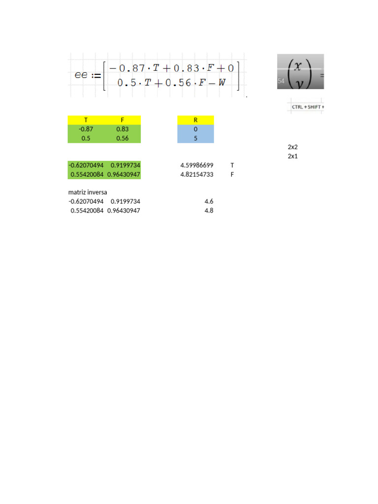 Matrices Estatica | PDF