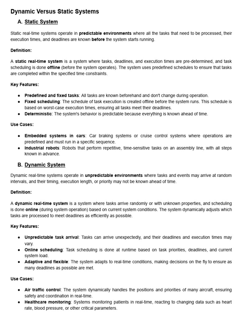 Dynamic Static Systems Edf LST 2 | PDF | Real Time Computing | Computing