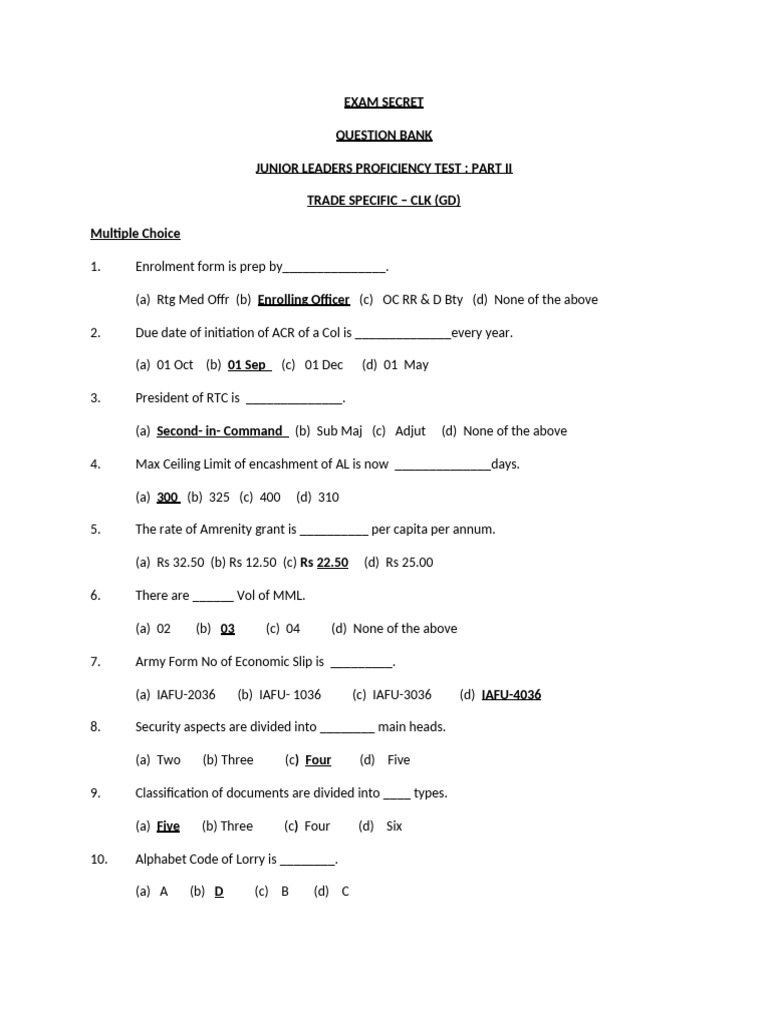 Multiple Choice | PDF